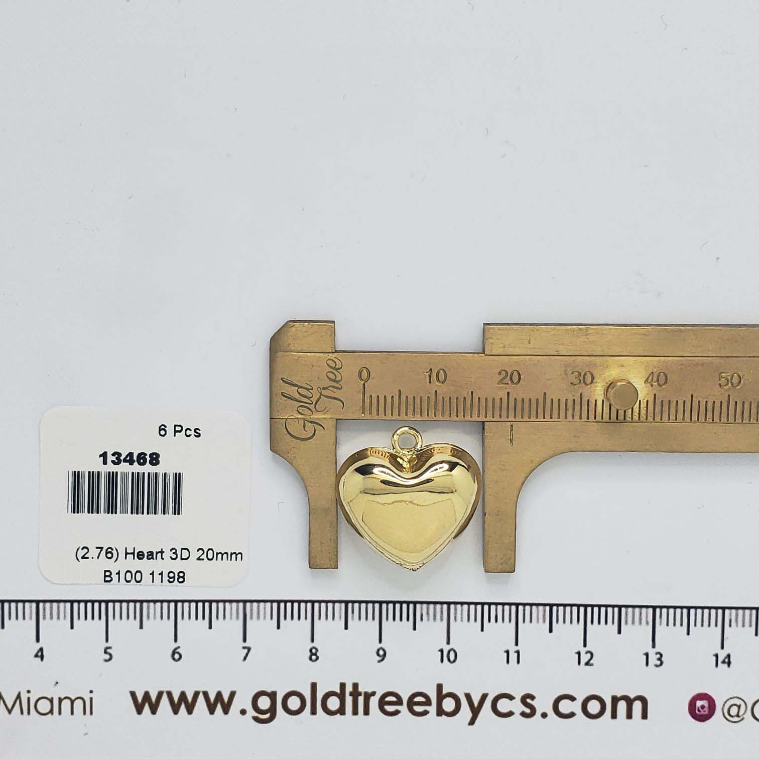 Elegant 3D Heart Pendant