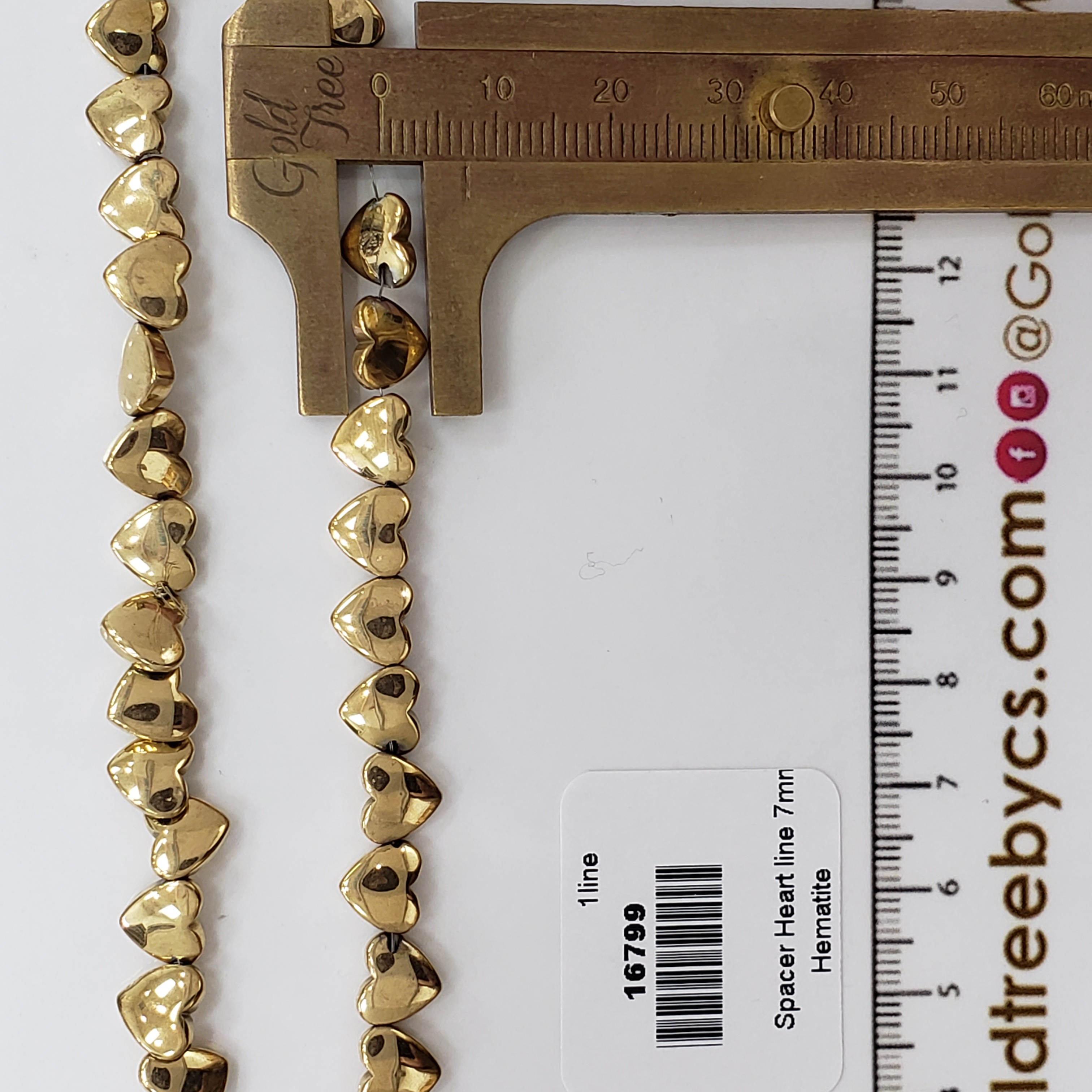 Small Heart Line Spacer