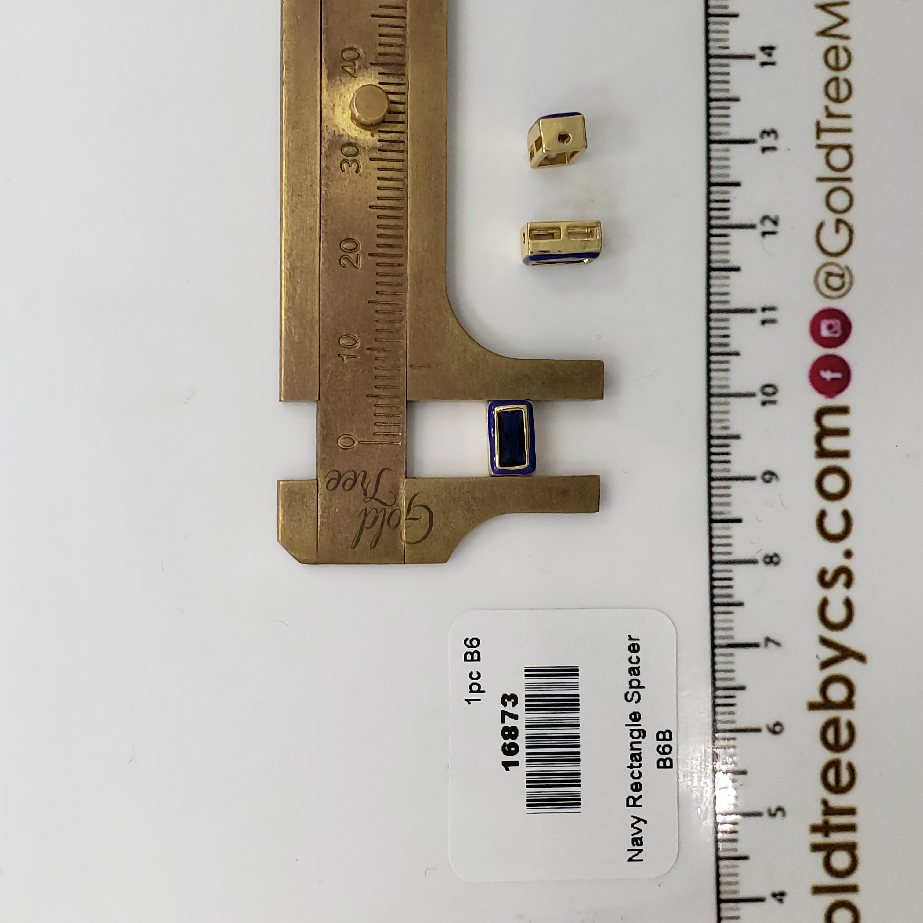 Navy Rectangle Spacer