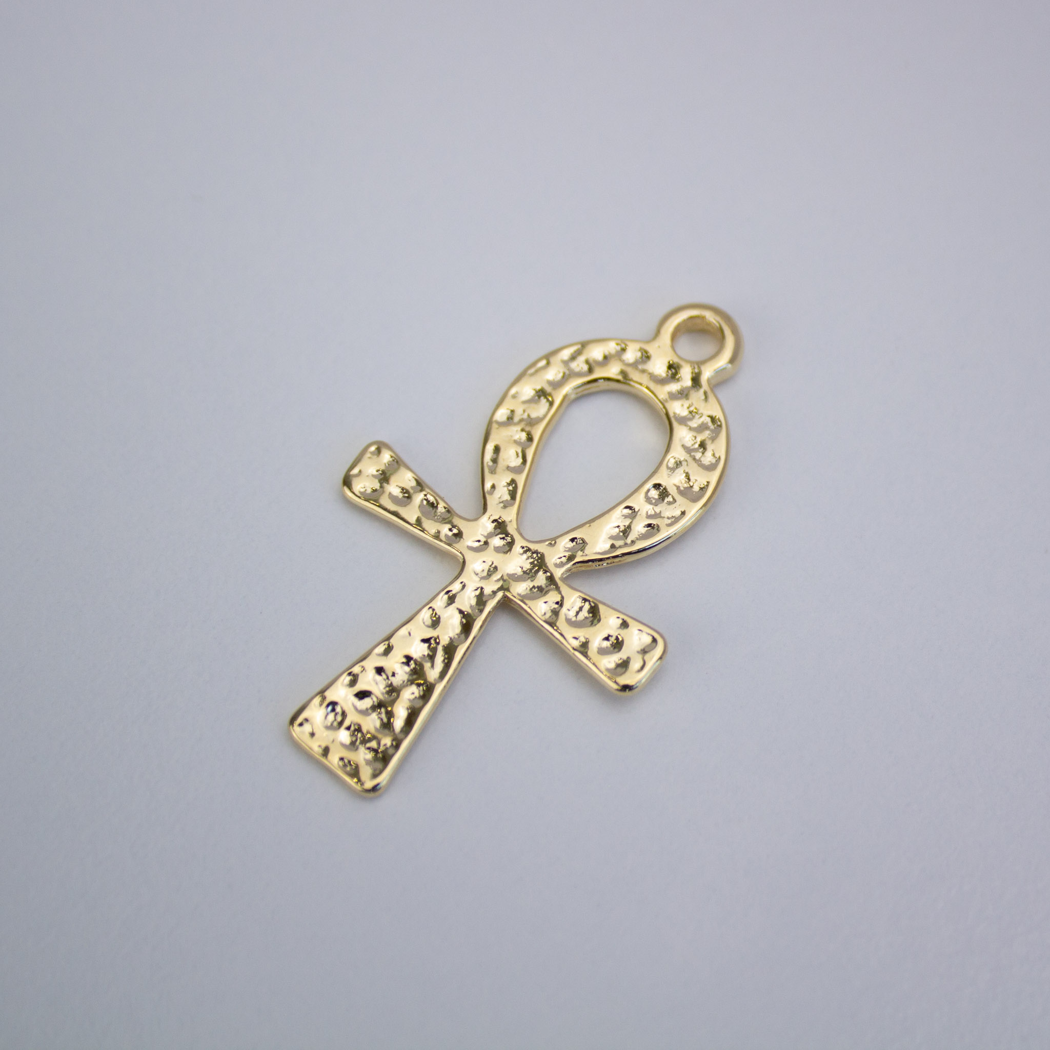 Textured Ankh Cross Pendant
